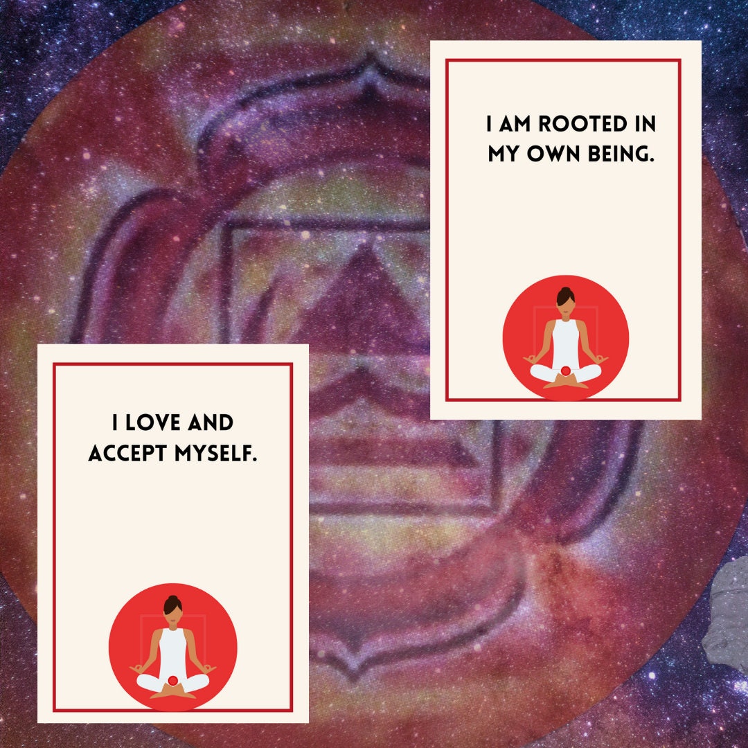 Chakra Affirmation Cards, Printable, Instant Download, PNG, JPG ...