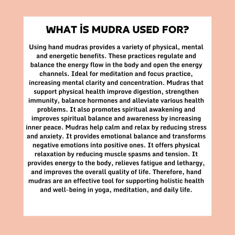 Mudra Hand Cards Collection of 16 With Sanskrit Names, Printable E-book ...