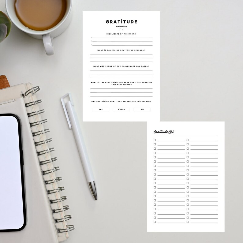 Digital Gratitude Journal, iPad Digital Planner, Good Notes Gratitude ...