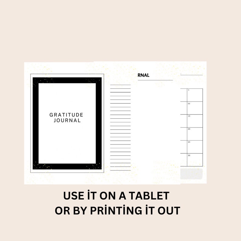 Digital Gratitude Journal, iPad Digital Planner, Good Notes Gratitude ...
