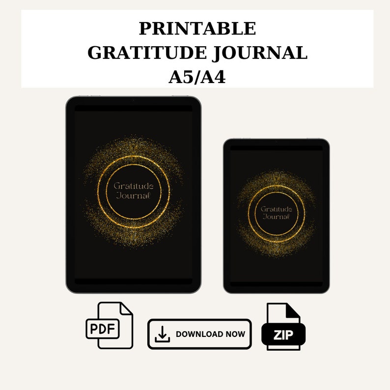 Digital Gratitude Journal, iPad Digital Planner, Good Notes Gratitude ...