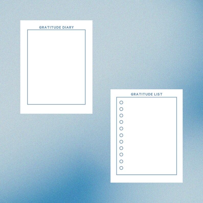 30 Days of Gratitude Printable Template, Daily Gratitude Journal ...