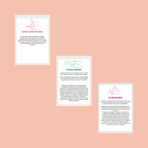 Mudra Hand Cards Collection of 16 With Sanskrit Names, Printable E-book ...