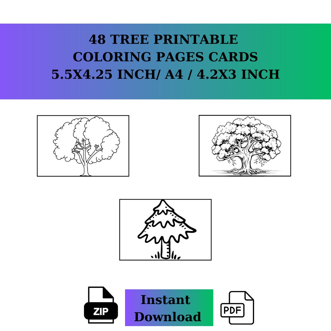 48 Tree Coloring Pages, Tree Coloring Pages for Preschool and ...