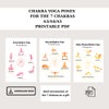Chakra Yoga Poses Cheat Sheets, Digital Download PDF, Chakra Yoga Poses ...