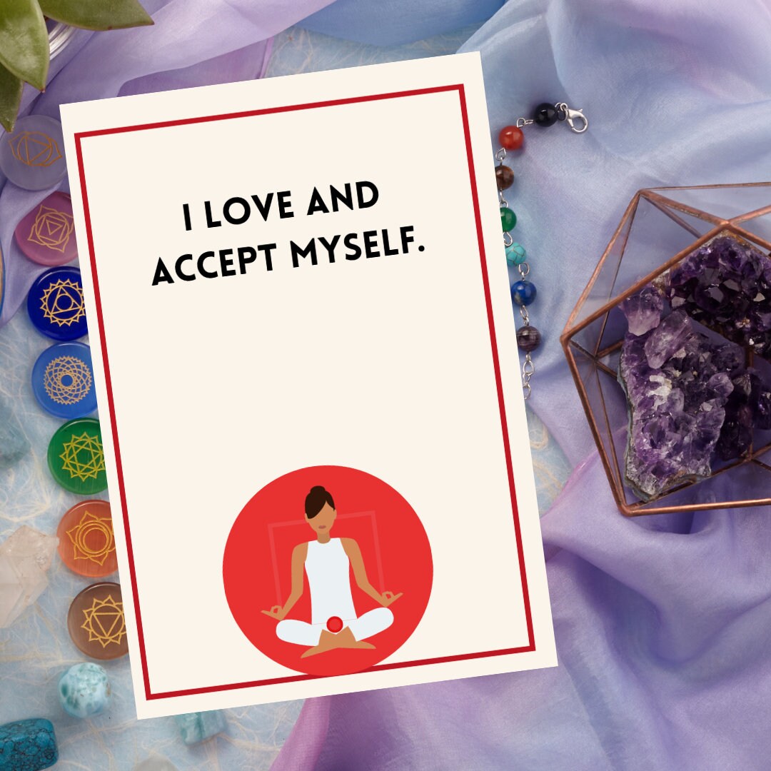 Chakra Affirmation Cards, Printable, Instant Download, PNG, JPG ...