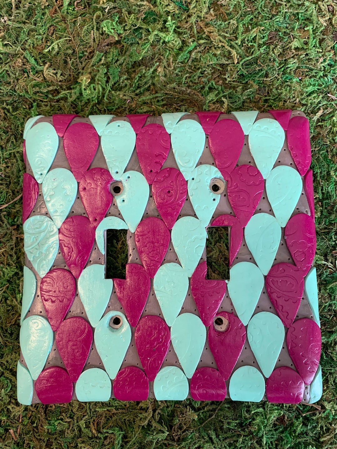 Teardrop Pattern Light Switch Plate Cover From Polymer Clay - Etsy
