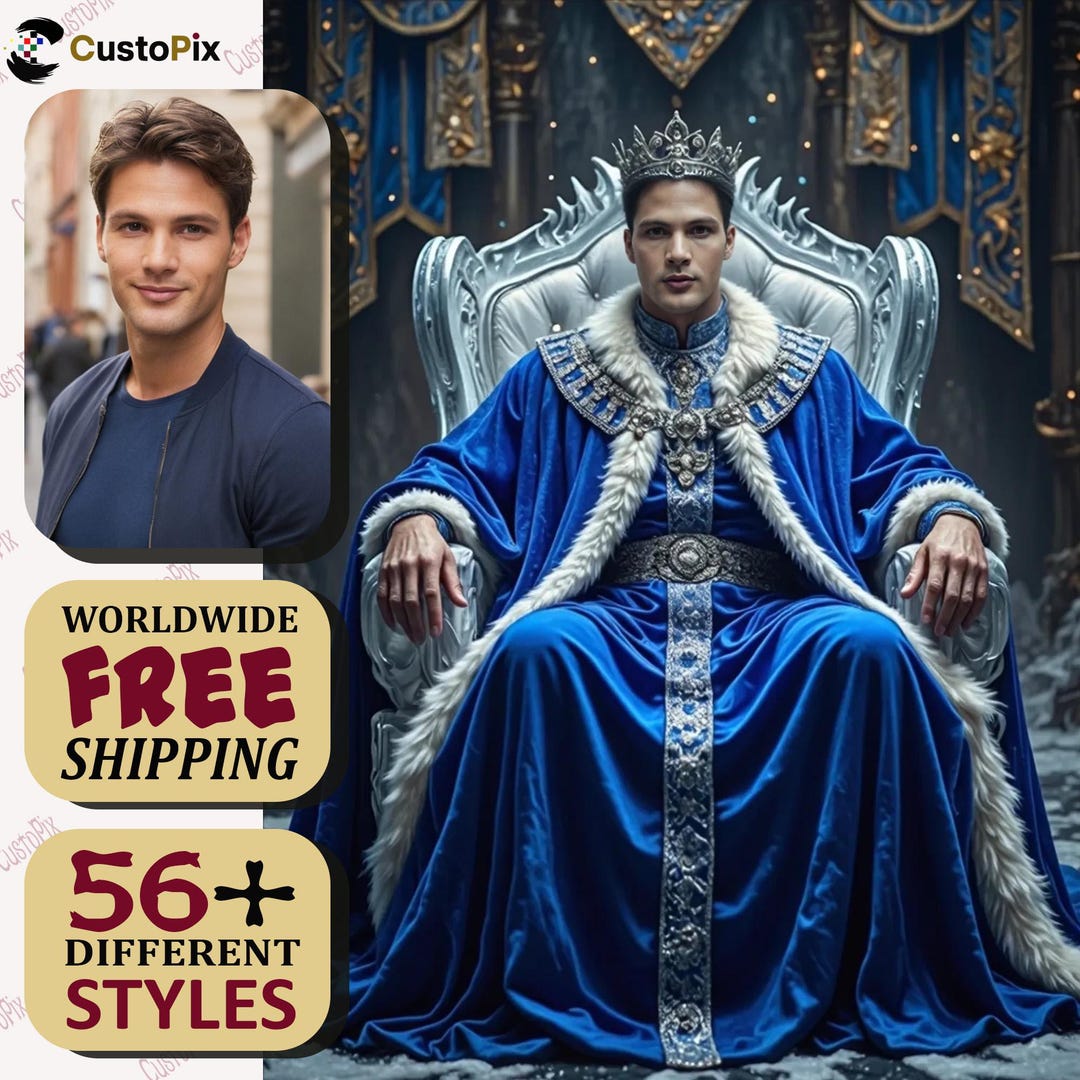 Custom Royal Portrait From Photo: Renaissance Style Personalized ...