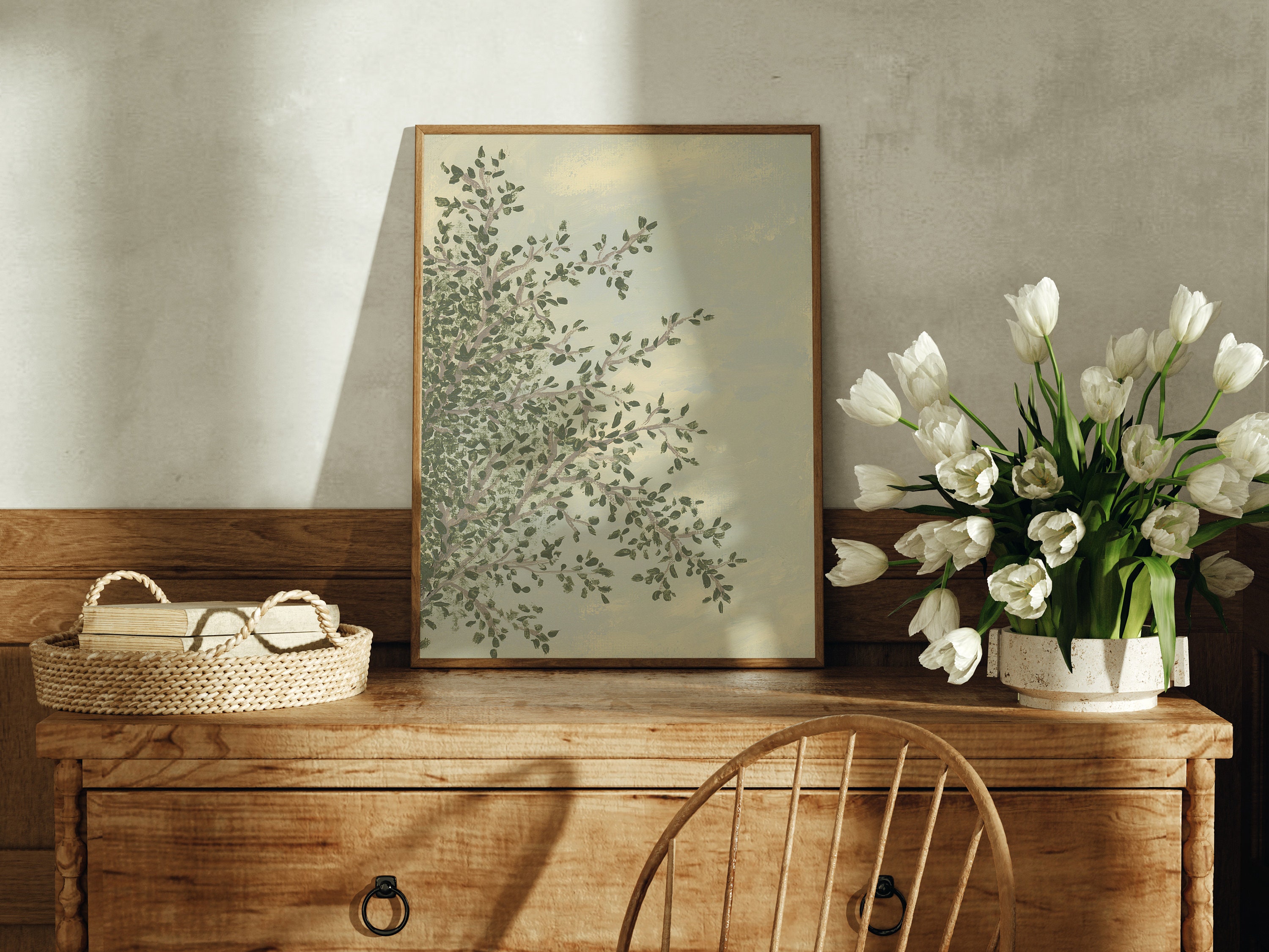 Delicate Branches, Textured Fine Art Print of Original Taelyn K Crosby ...