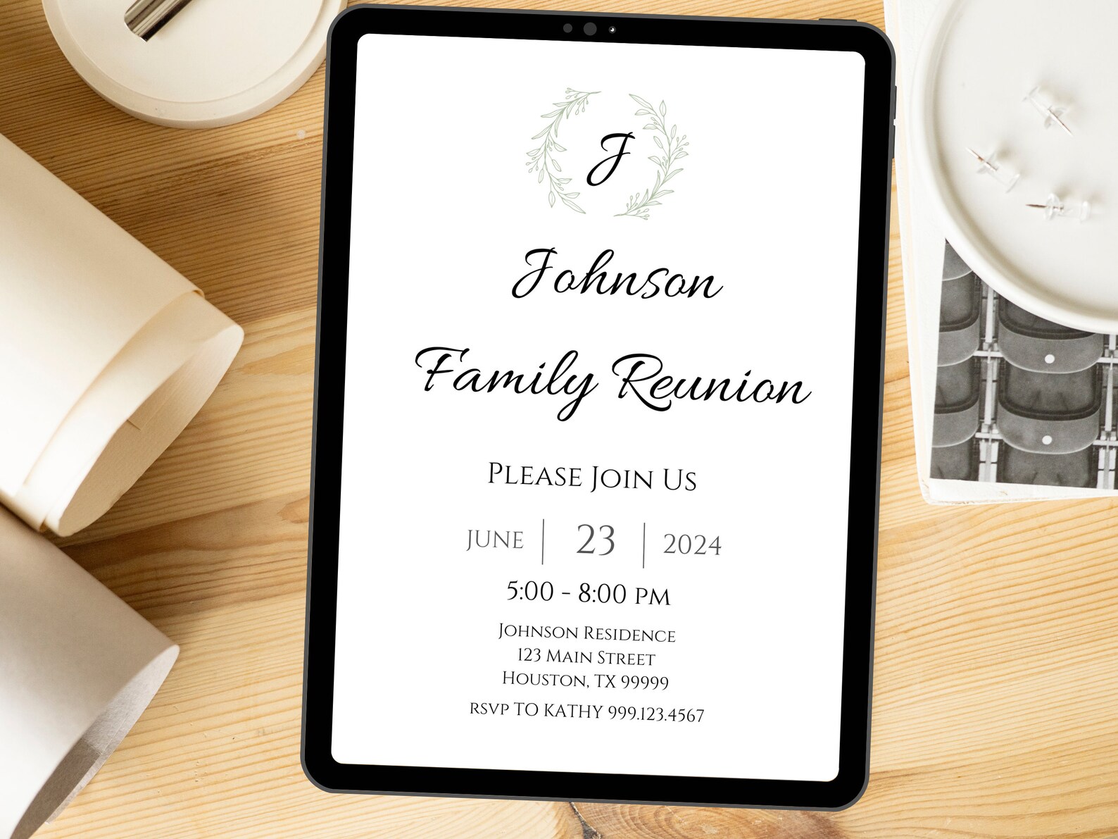 Family Reunion Invitation, Family Gathering Template, Customizable ...
