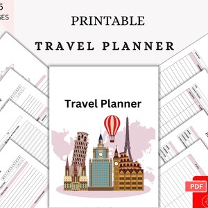 Printable Travel Planner Template,trip Itinerary Planner, Travel ...