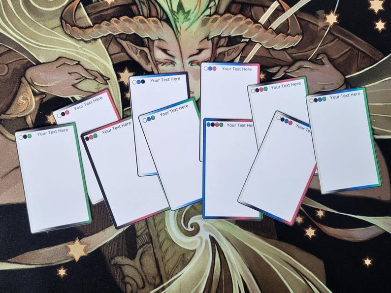 Printable Trading Card Dividers With Editable Color-coded Labels | 5 ...