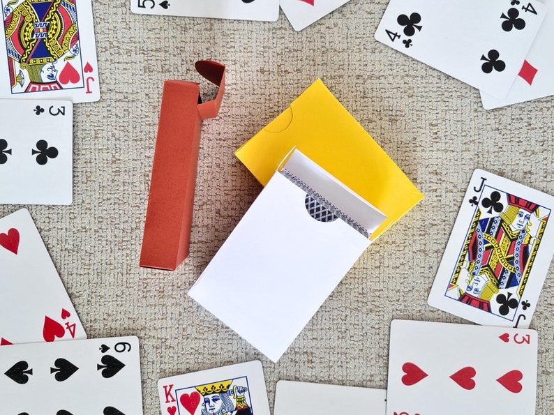 Printable Playing Card Deck Box Template | Replacement Card Box | DIY ...