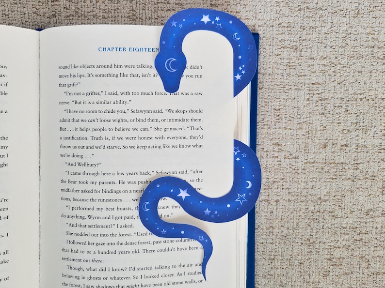 Celestial Snake Bookmarks With Moons & Stars | Printable | DIY Print ...