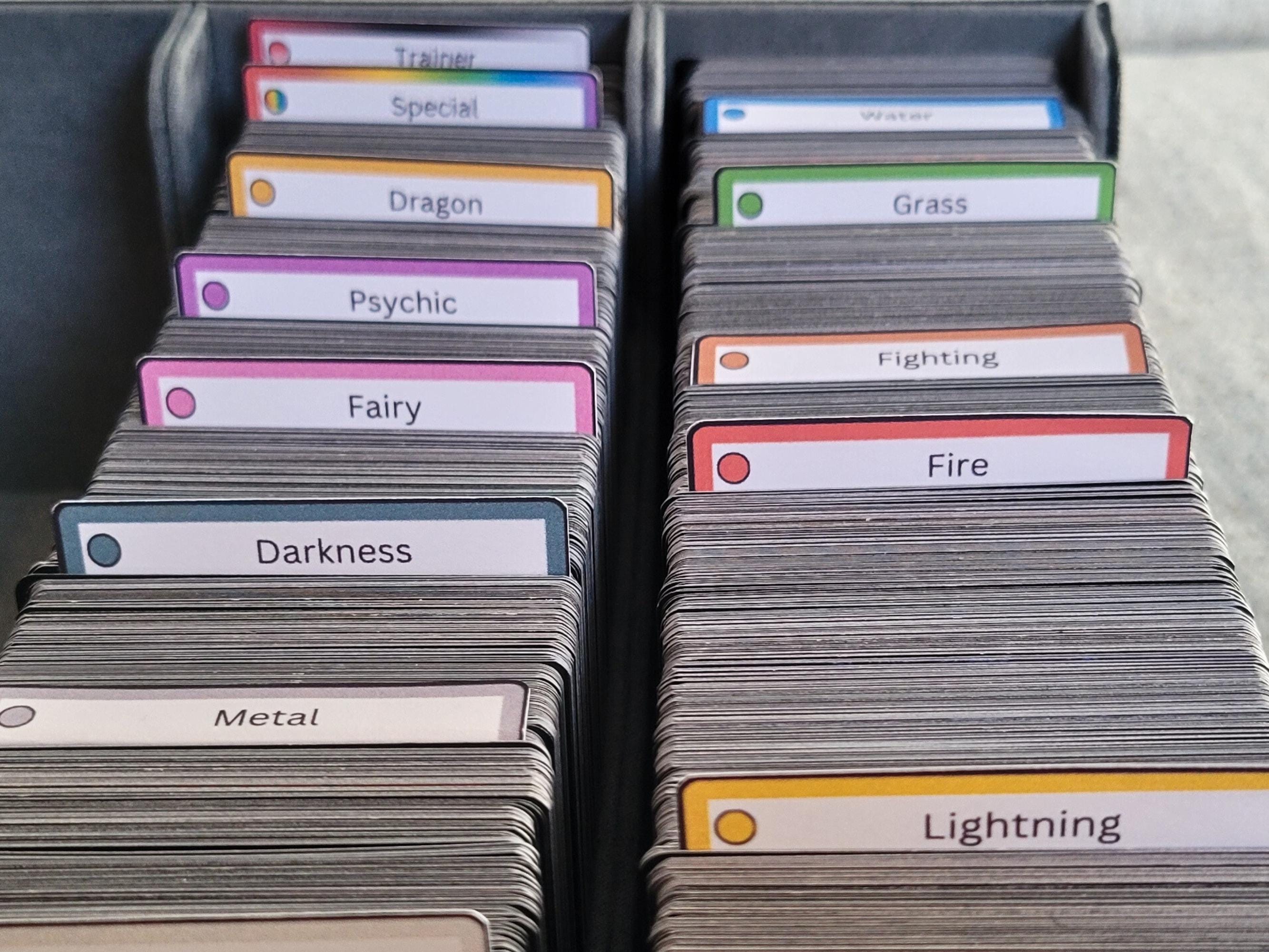 Printable Trading Card Dividers With Editable Color-coded Labels | 11 ...