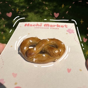 Handmade Clay Pretzel Pin - Etsy