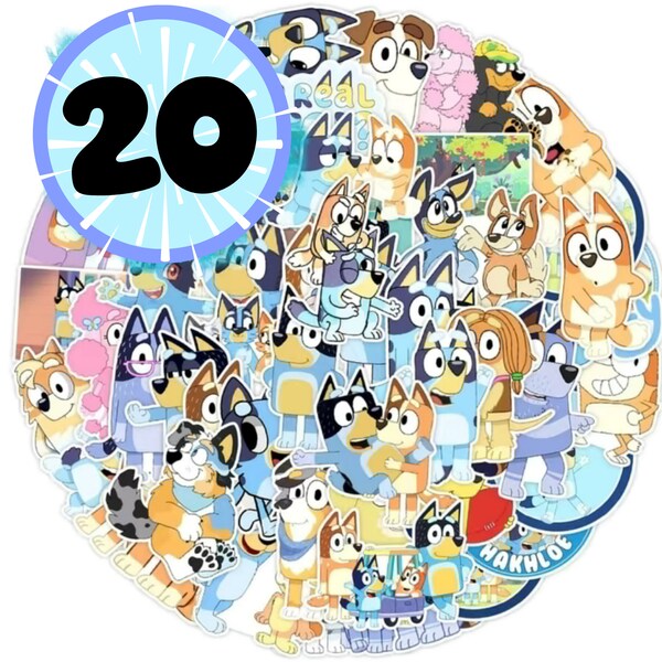 Bluey Waterbottle Stickers - Etsy