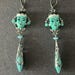 Vintage 1950s Selro Style Asian Face, Thai Princess OOAK Earrings, Hand ...