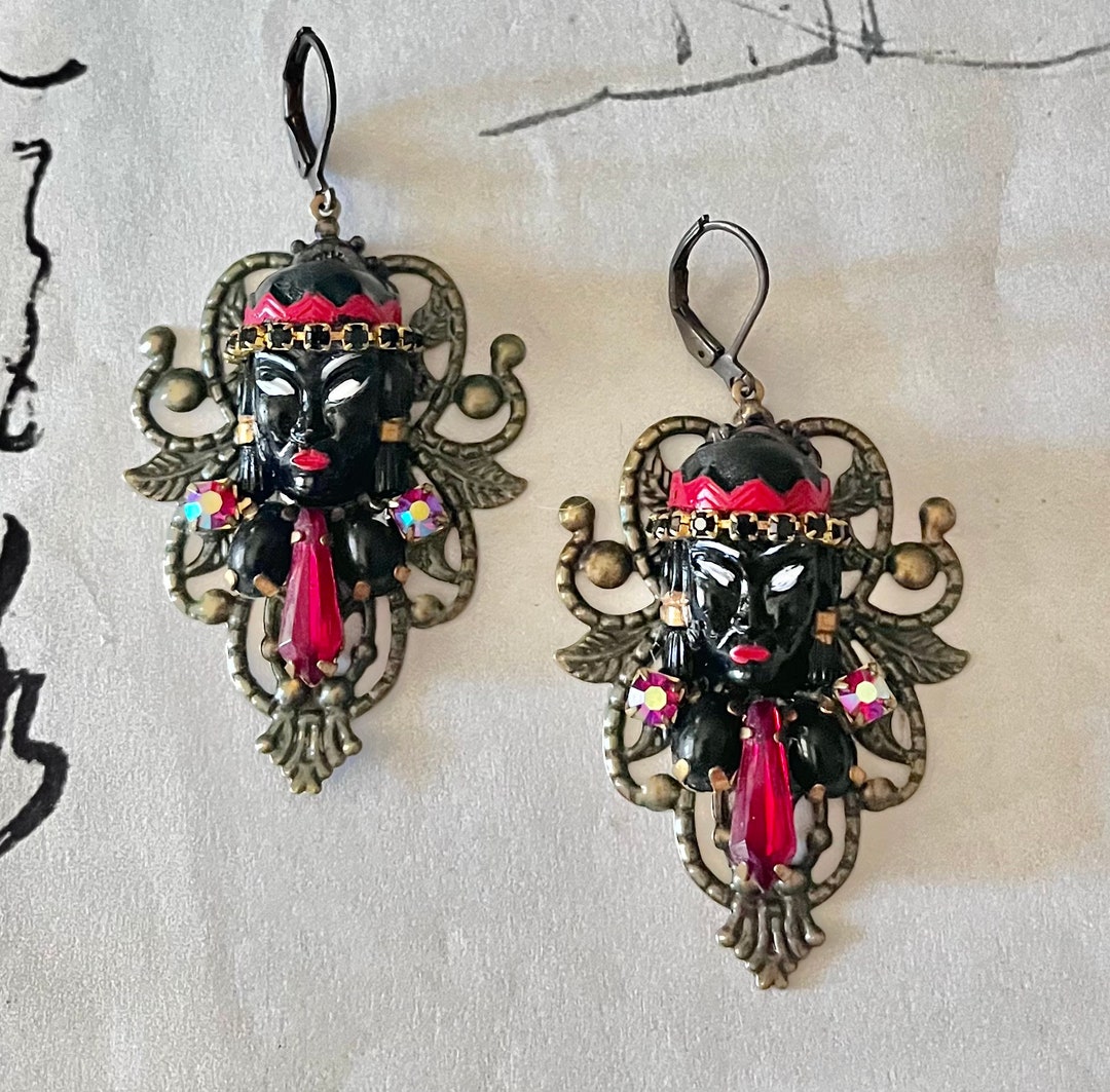 Vintage 1950s Selro, Selini Style Asian Face, Thai Princess OOAK ...