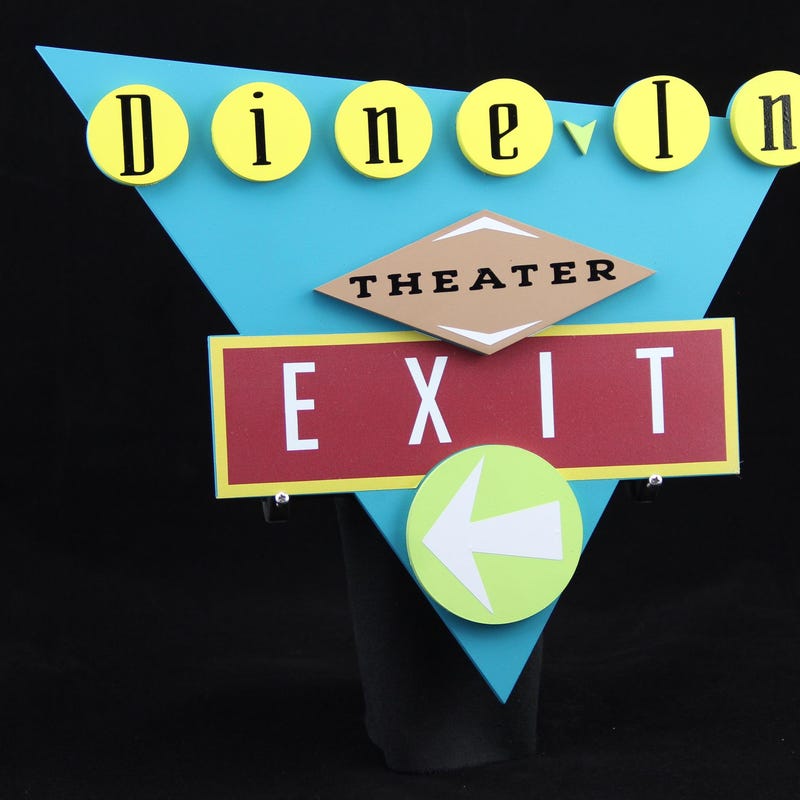 Theatre Exit Sign - Etsy