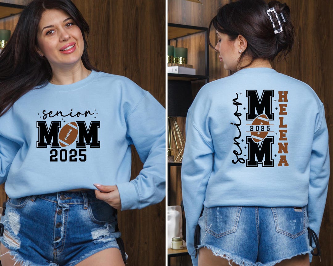 Personalized Senior Football Mom 2025 Sweatshirt,senior Football Mom ...
