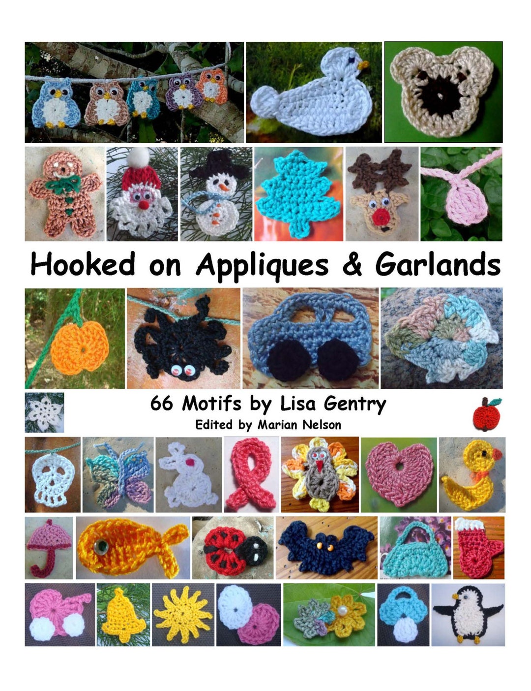 Hooked on Appliques & Garlands - 66 Motifs to Crochet - Etsy