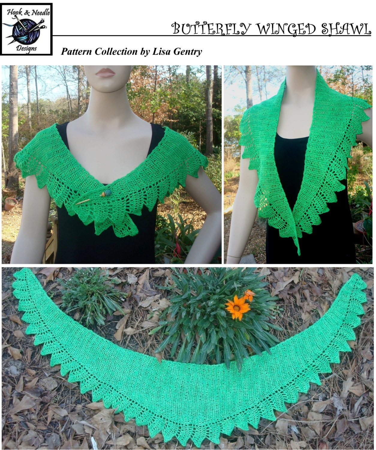 Butterfly Winged Shawl Instant Download Crochet Pattern - Etsy Canada