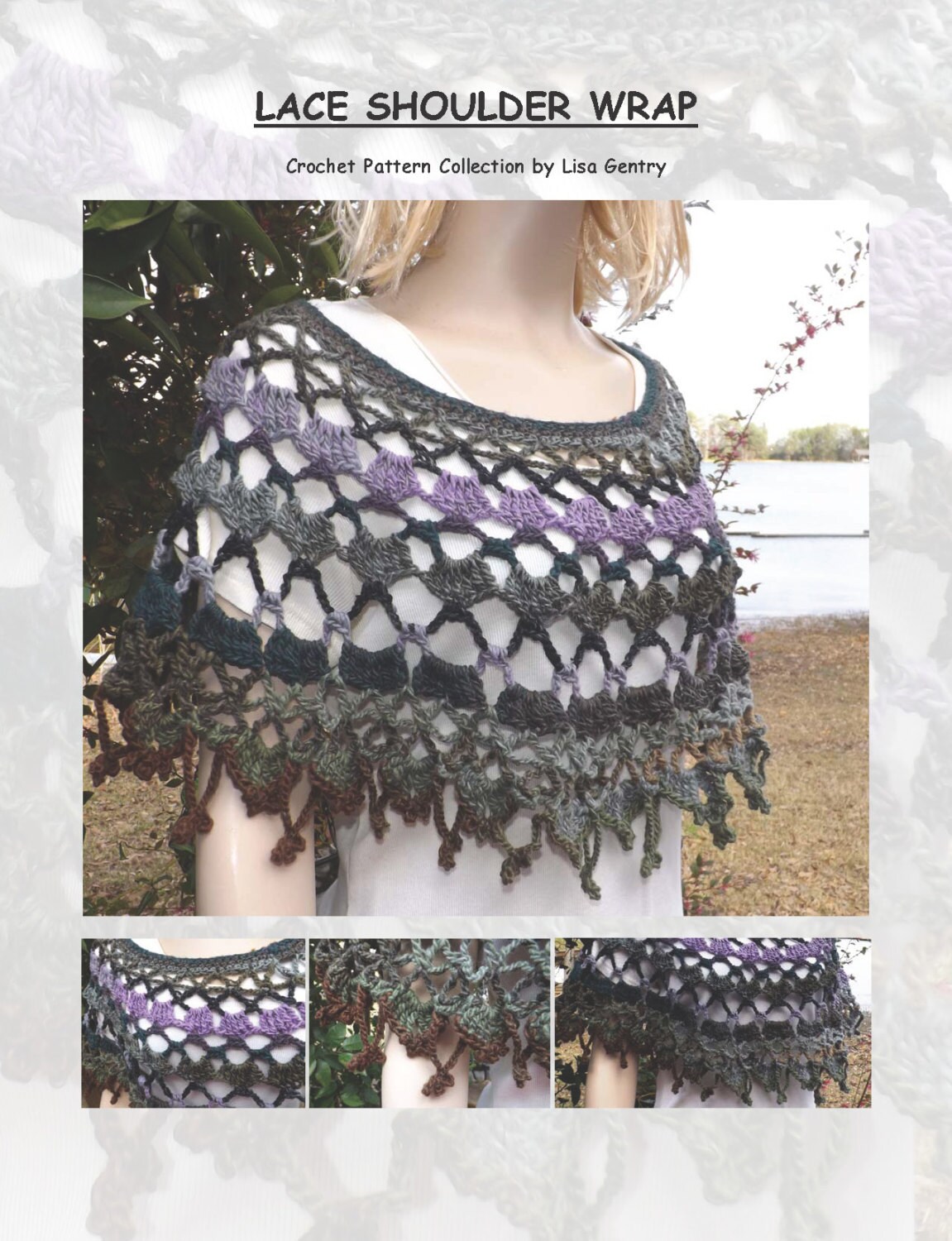 Shoulder Wrap - Crochet Pattern, Poncho, Shawl, - Etsy
