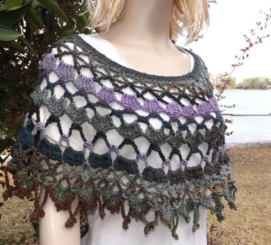Shoulder Wrap - Crochet Pattern, Poncho, Shawl, - Etsy