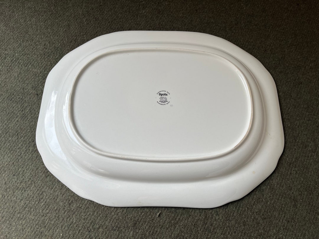 Spode Large Meat or Serving Platter, Dish or Plate in Blue Italian ...