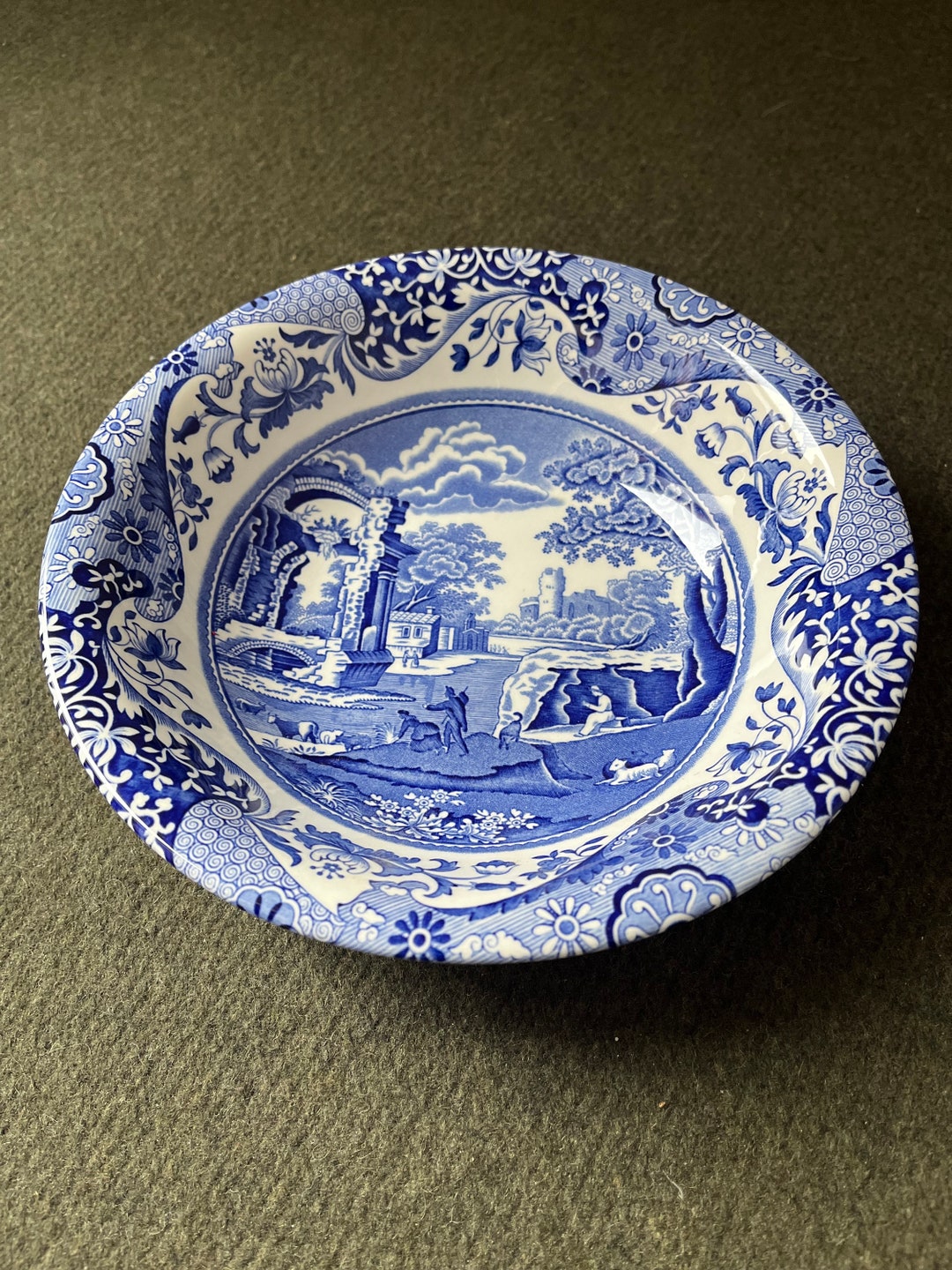 Spode Blue Italian Vintage Extra Large Deep Open Cereal, Soup, Pudding ...