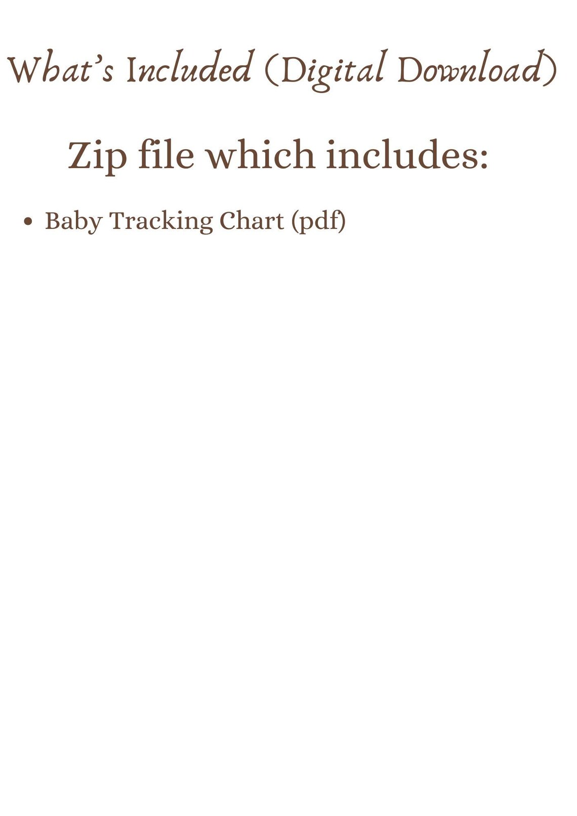 Baby Tracking Chart (printable) - Etsy