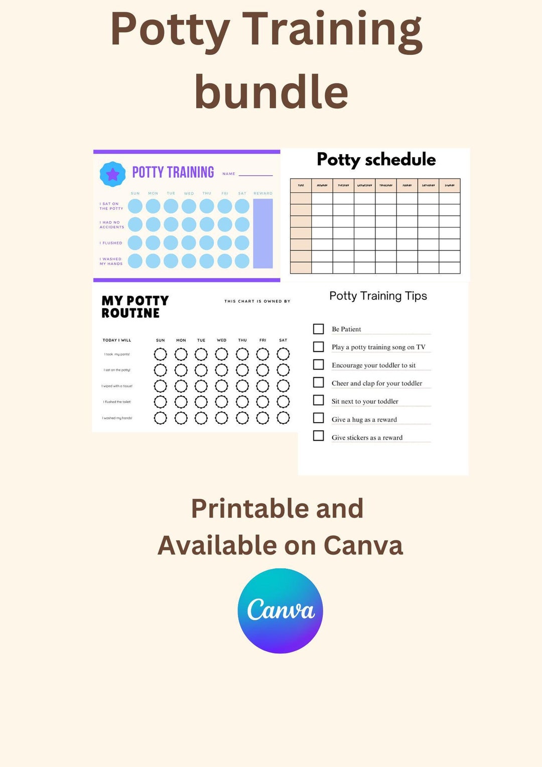 Potty Training Bundle - Etsy