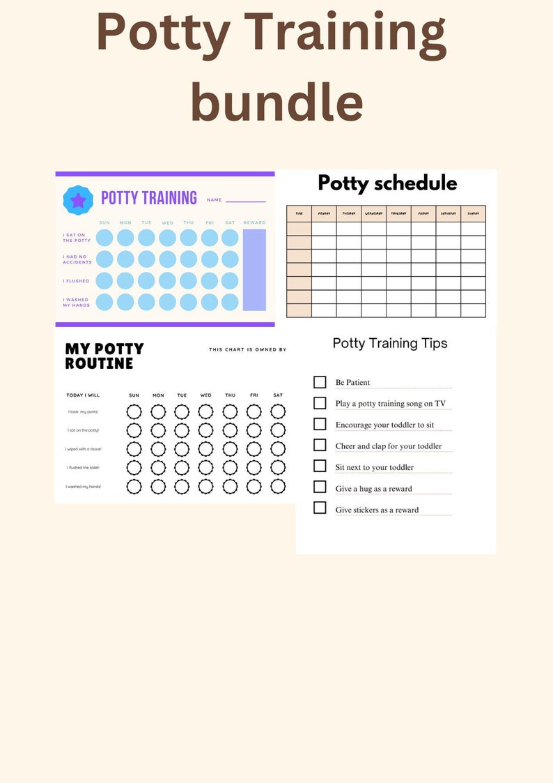 Potty Training Bundle - Etsy