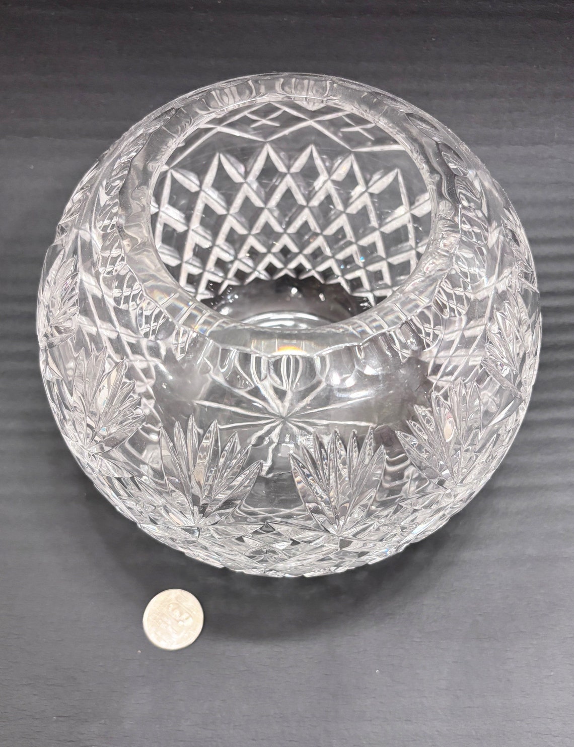 Stunning Vintage Genuine Lead Crystal Vase in Excellent Vintage ...