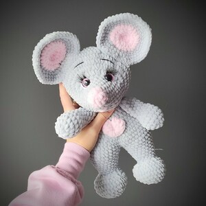 Crochet Mouse Toy Handmade Plush Toy for Kids and Adults. Stuffed ...