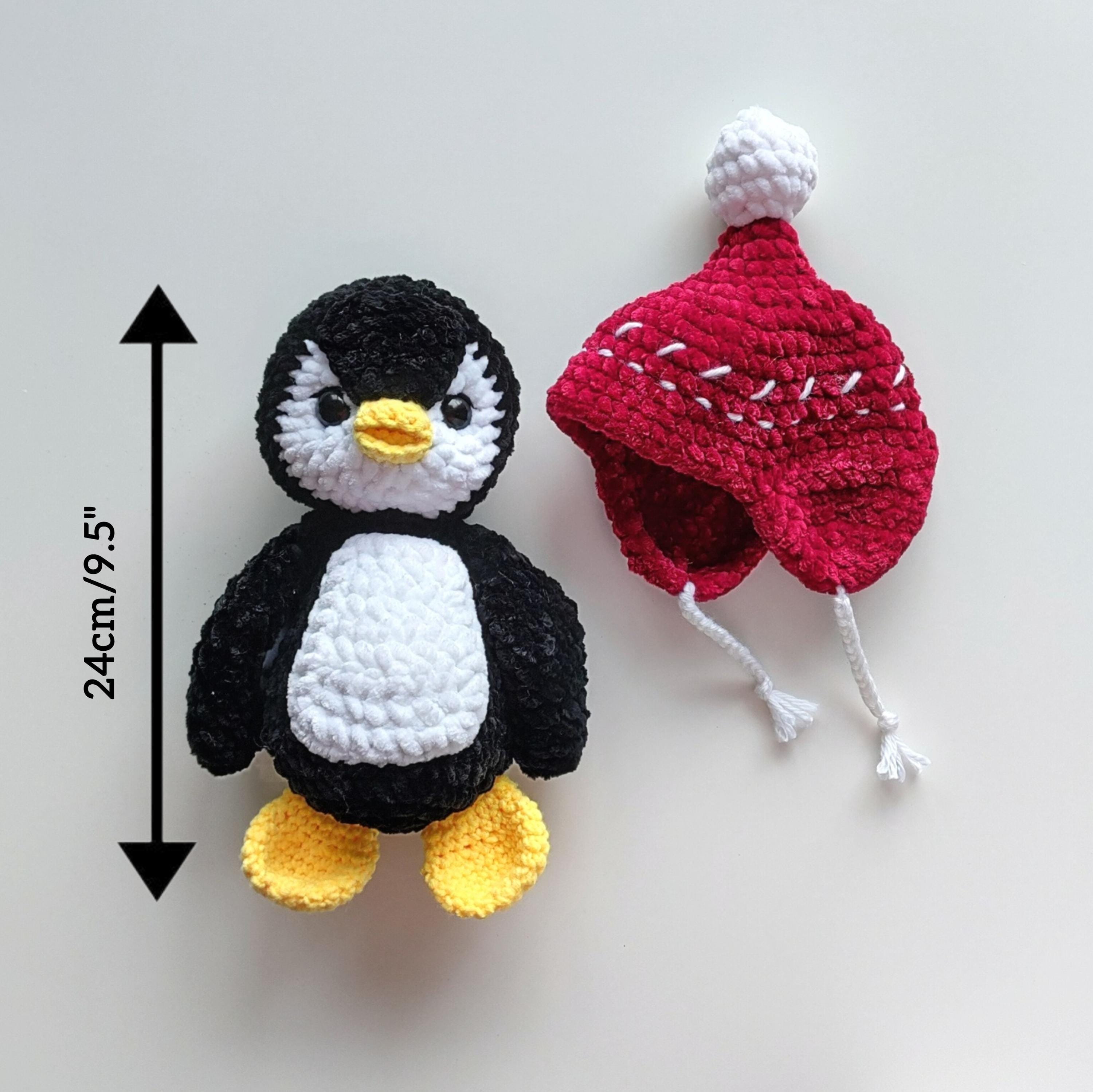 Personalized Crochet Penguin Plushie Custom Name Amigurumi Toy Baby ...