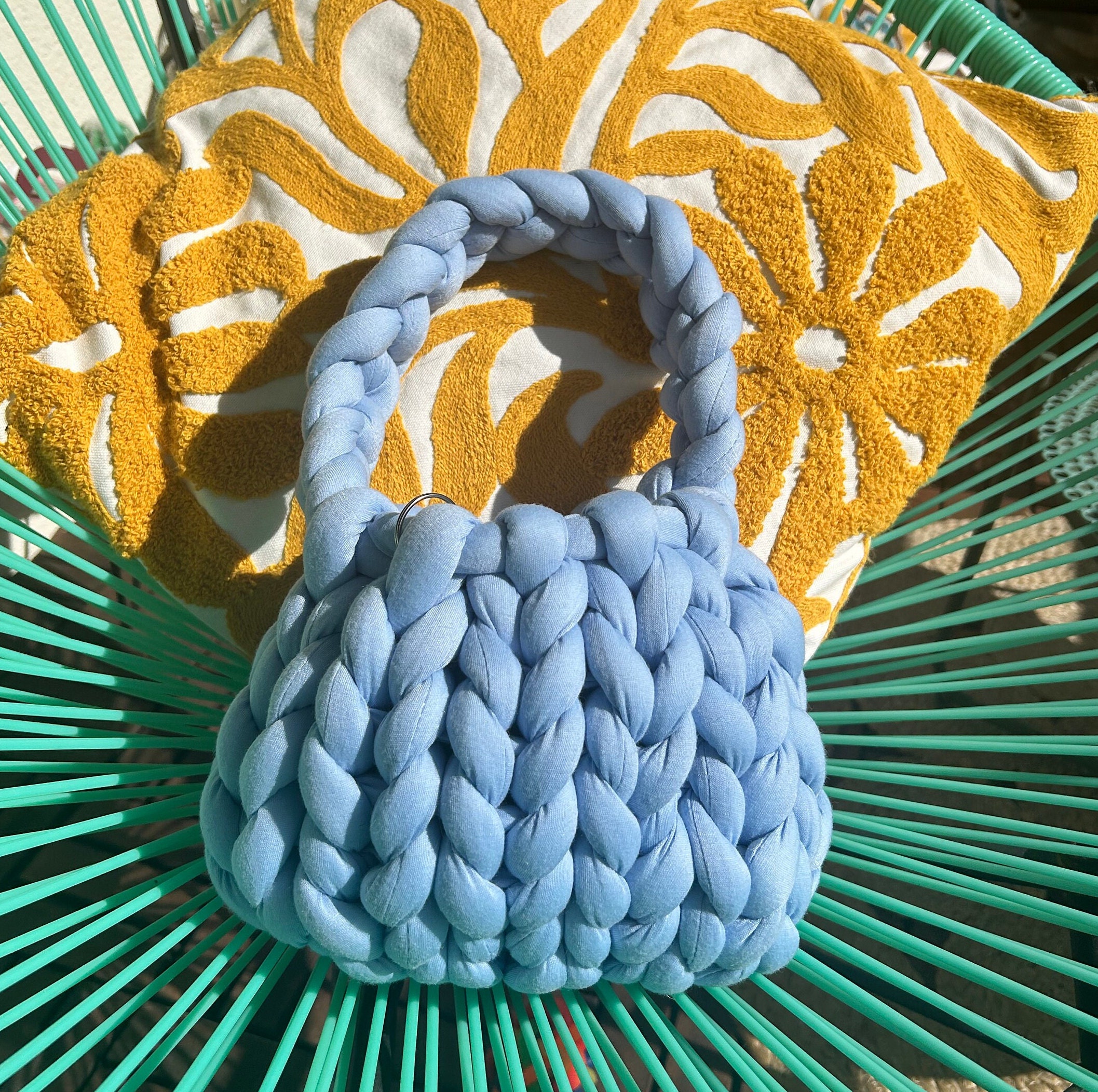 Chunky Bag Small Model/ Chunky Knit Bag/knitting Bag/big Yarn Bag/big ...