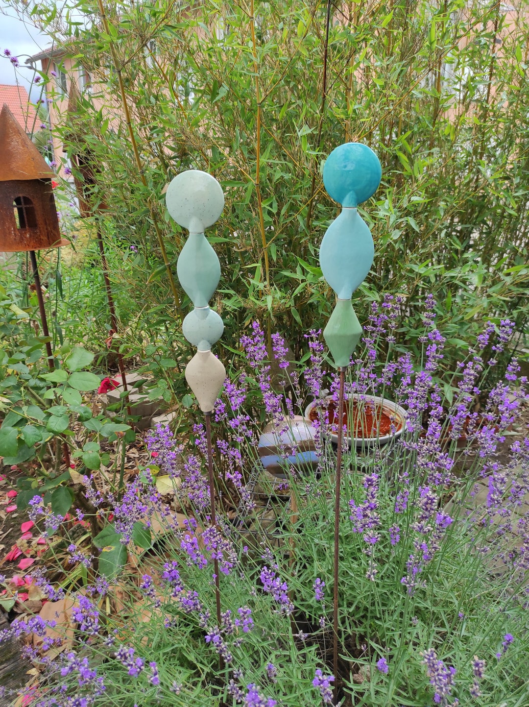 Plant Plug Garden Stakes Ceramic Clay Pottery Decoration Garden - Etsy