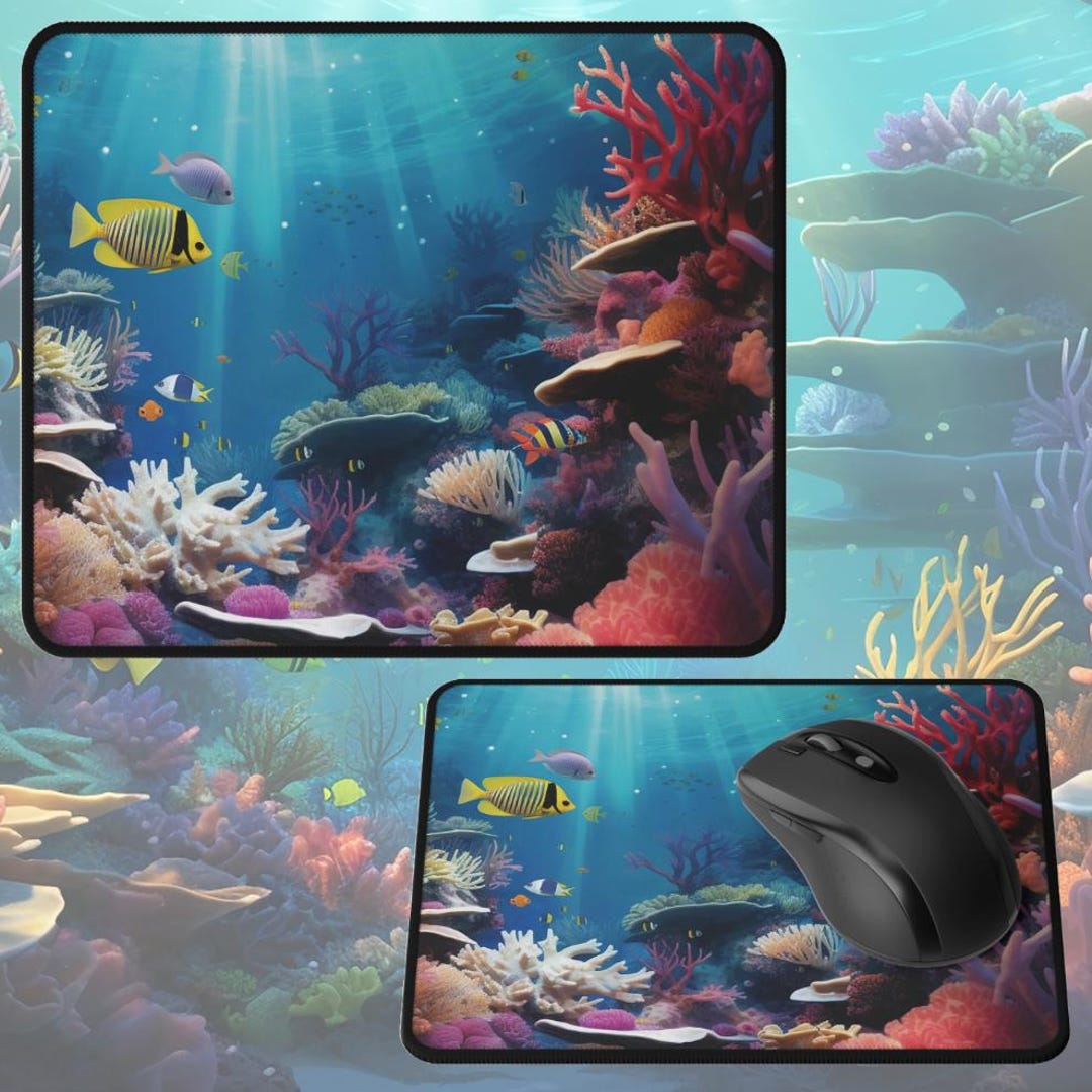 Non-slip Mouse Pad W/ Under the Sea Ocean Print (8 Designs) *FREE P&P ...