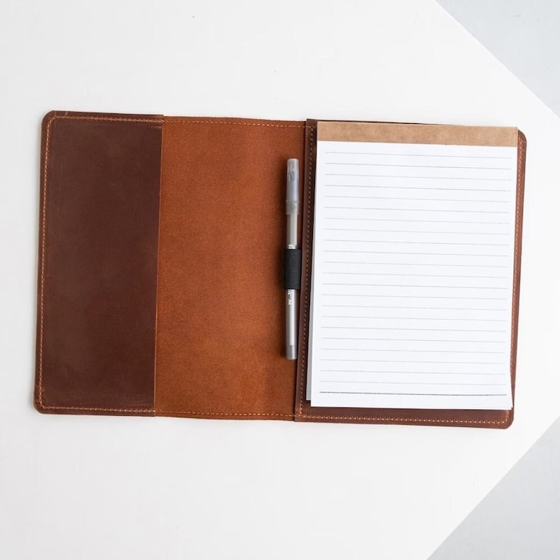 Leather Notepad - Etsy