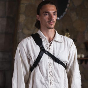 Back Sword Sheath, Leather Sword Belt, Larp Sword Holder, Leather Back ...