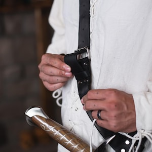 Pirate Sword Baldric, Leather Sword Baldric, Pirate Baldric Leather ...