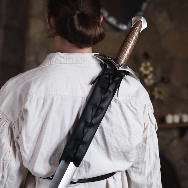 Sword Scabbard on Back - Etsy