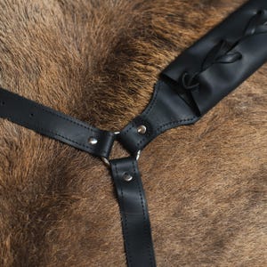 Back Sword Sheath, Leather Sword Belt, Larp Sword Holder, Leather Back ...