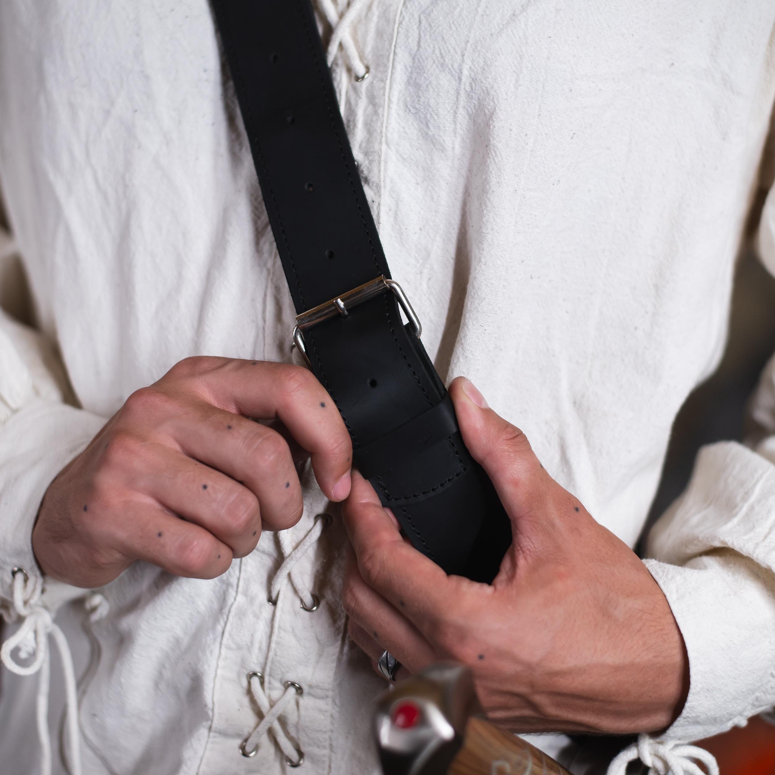 Pirate Sword Baldric, Leather Sword Baldric, Pirate Baldric Leather ...