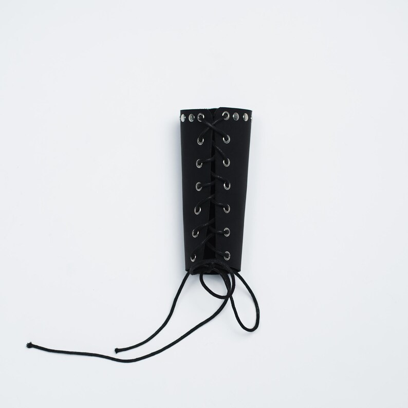 Leather Leg Bracers, Leather Larp Gear, Leg Leather Armor, Leather Leg ...