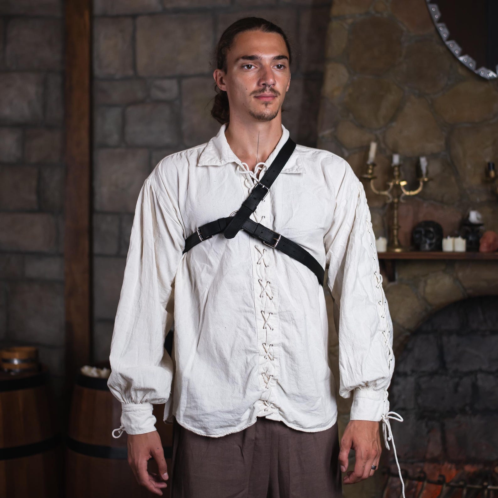 Sword Holder for Back, Leather Back Scabbard, Leather Longsword ...