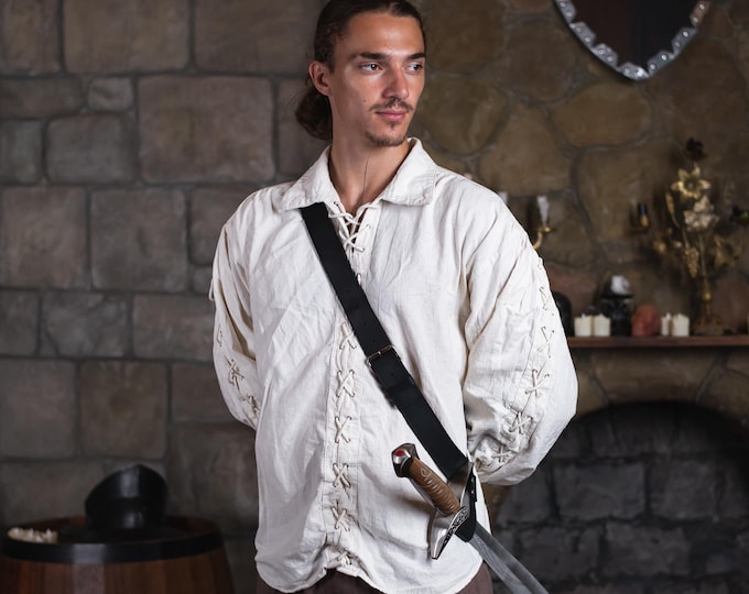 Pirate Sword Baldric, Leather Sword Baldric, Pirate Baldric Leather ...