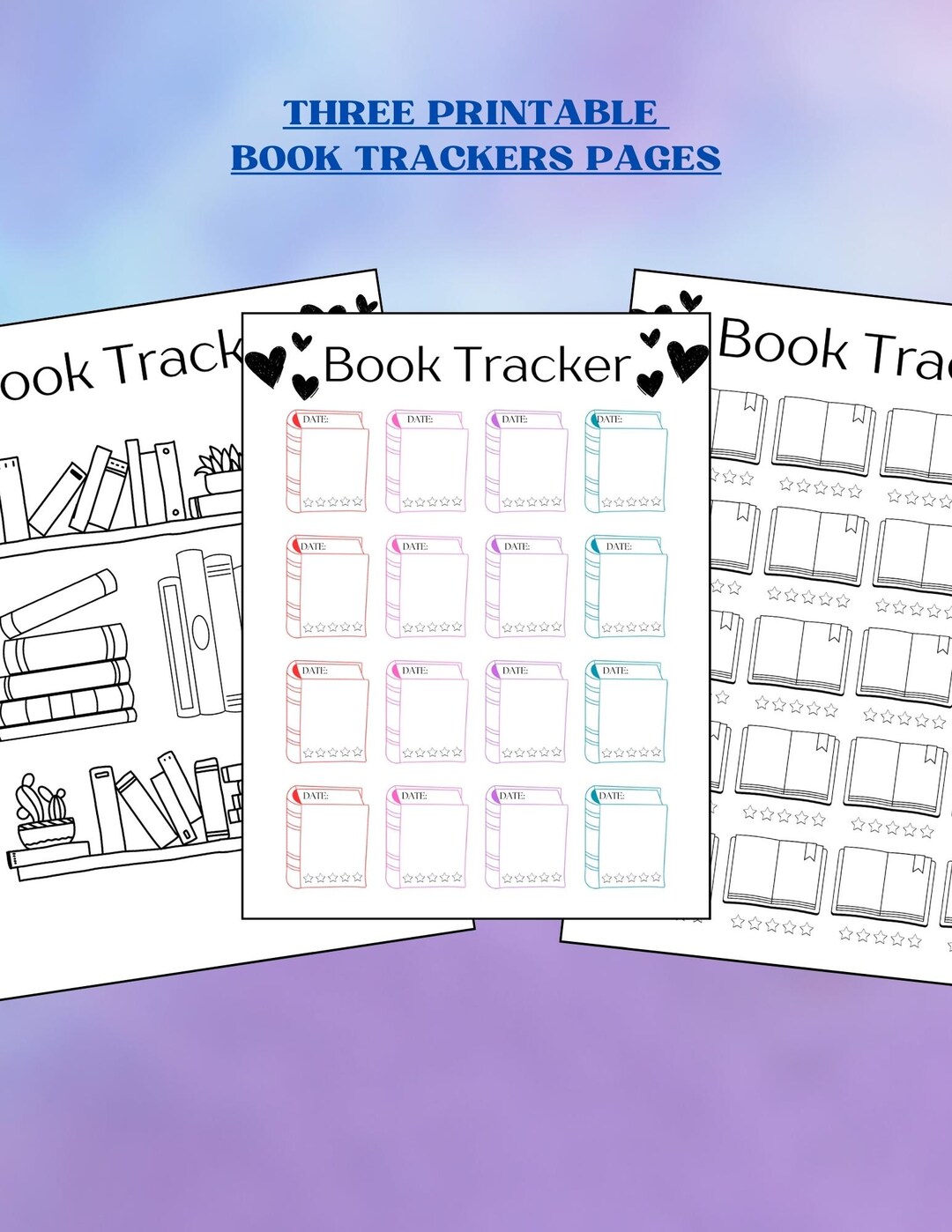 Printable Book Tracker Sheets. Digital Book Tracker. Book Tracker for ...